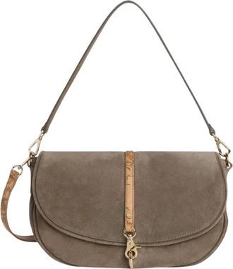 Alviero Martini 1A Classe Savage Leder Umh&auml;ngetasche mit &Uuml;berschlag - - Bags - Damen - Gr&uuml;n - ONE SIZE