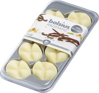 Bolsius Creations Duftwachs Aroma Wachs Bl&auml;tter 8 St&uuml;ck ~ Vanilla ~ Blister Packung