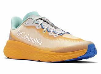 Columbia Mens Konos Featherweight Running Shoe, Mango/Stormy Blue, 10 Wide