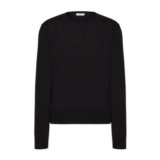 Valentino Garavani Iconographic Pullover - - Knitwear - Herren - Schwarzk - L