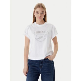 Guess T-Shirt W6RI30 I3Z14 Wei&szlig; Regular Fit