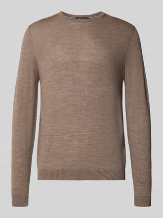 Maerz Regular Fit Strickpullover mit Rundhalsausschnitt