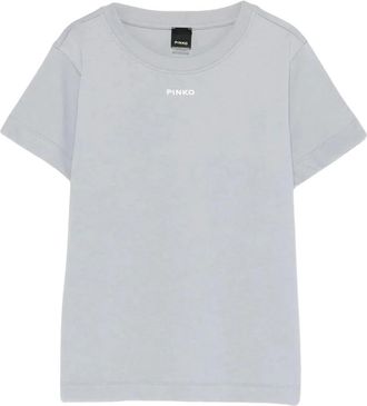 Pinko Pinko, Femme, Tops, Bleu, Taille: 36 FR Basico T-Shirt