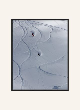Any Image Any Image Wandbild Adrenalin Im Schnee Mit Rahmen schwarz