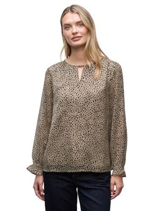Street One 3412290 Tunique en Mousseline de Soie Leo, Beige sabl&eacute;, 36 Femmes
