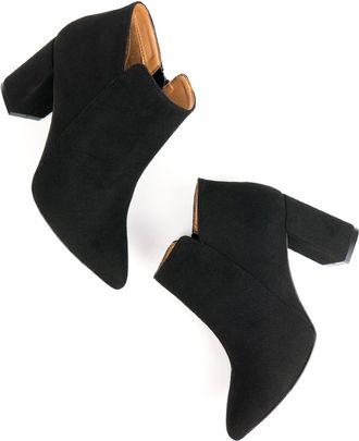 Will&rsquo;s Vegan Store Damen vegan Stiefel Point Toe Schwarz