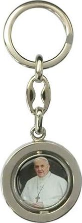 Generico Porte-clés porte-clé pivotant avec logo jubilé 2025 argent 9 cm, argent, S