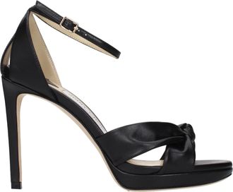 Jimmy Choo London Sandales rouges Femme &agrave; la peau noire