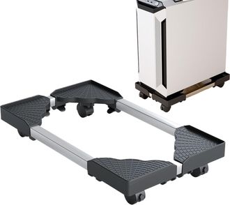 Generico Boden-PC-St&auml;nder | Teleskop-Organizer | Mobiler Bodencomputerst&auml;nder f&uuml;r Besprechungsraum, Arbeitszimmer, Waschk&uuml;che, Haus, B&uuml;ro und Wohnzimmer