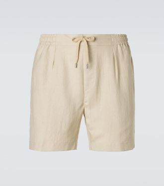 Ralph Lauren Purple Label Shorts aus Seide und Leinen