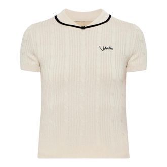 Valentino Garavani Polo-Strick - - Knitwear - Damen - Wei&szlig; - S