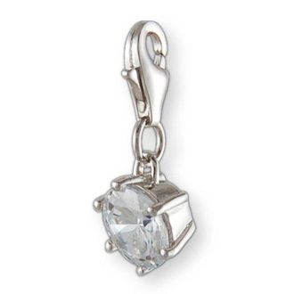 Melina 925 Charms Pendentif blanc zircon Argent 925