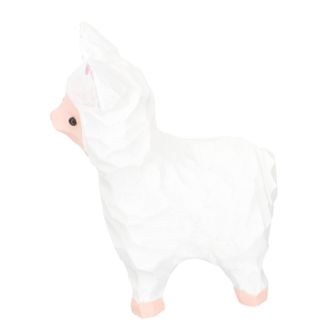 Pretyzoom Holz Alpaka Statue Ornament Geschnitztes Schaf Handwerk Dekoration F&uuml;r Zuhause Und B&uuml;ro Kleine Figuren Wohnkultur