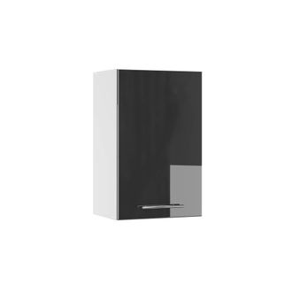 Vicco H&auml;ngeschrank Fame-Line, h&auml;ngender K&uuml;chenschrank, Anthrazit Hochglanz/Wei&szlig;, 45 cm