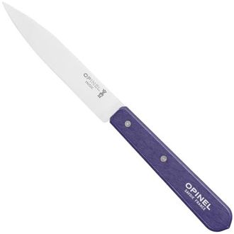 Opinel Officemesser 10 cm Holzgriff violett Nr. 112, Griff aus Buchenholz, Klinge aus Edelstahl, 10000919