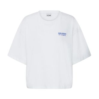 Ichi Ichi, Femme, Tops, Blanc, Taille: 38 FR T-Chemises