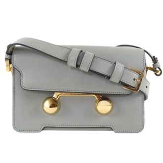 Marni Pre-owned Trunkaroo Leder Schultertasche - - Pre-owned - Damen - Grau - ONE SIZE