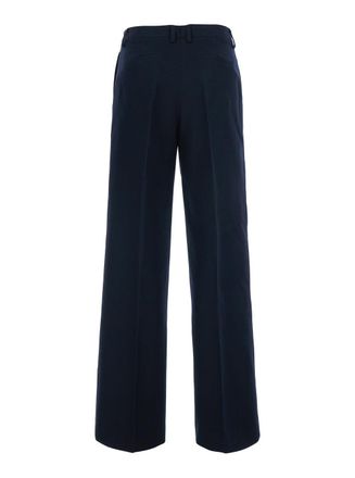 Pantaloni Torino Womens Trousers Wool-Cotton Blue Hems Wool And Cotton