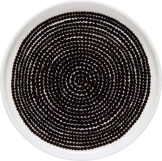 Marimekko R&auml;symatto Plate; 13,5 - White, Black