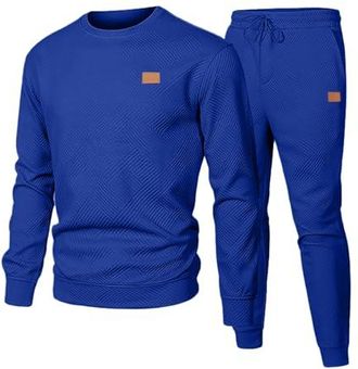 Generic 2 Pi&egrave;ces Surv&ecirc;tement Homme Veste Sweat &Agrave; Manches Longues Et Pantalon Jogging 2 Pi&egrave;ces, Baggy Et Surdimensionn&eacute;, Tenue De Travail Decontract&eacute; Couleur U