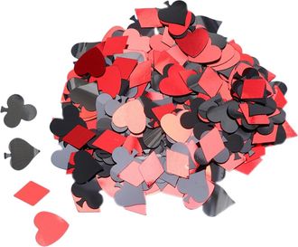 Holibanna Cabilock 1 Satz Poker Streudeko aus Bruchfestem Plastik Bunte Poker Schnipsel 90g f&uuml;r Geburtstags und Hochzeitsfeier Tischdekoration