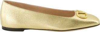 Valentino Garavani Femme, Chaussures, Jaune, Taille: 37 EU Ballerine VLogo Signature