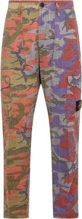 Stone Island Homme, Pantalons, Multicolore, Taille: W30 Heritage Camo Cargo Pant