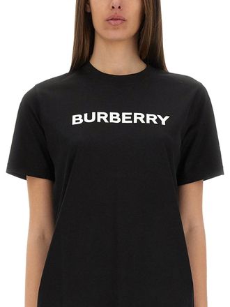 Burberry Logo Cotton T-Shirt - Black