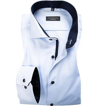 Eterna Herren Hemd blau Comfort Fit