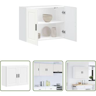 vidaXL H&auml;ngeschrank - K&uuml;chen-H&auml;ngeschrank Porto Wei&szlig; Holzwerkstoff