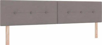vidaXL Kopfteil mit Kopfteil Taupe 200 cm Stoff Vidaxl
