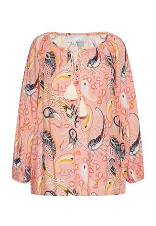 Usha Blusenshirt Damen Rosa Mehrfarbig