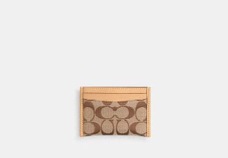 Coach Essential Kartenetui Aus Signature-Jacquard