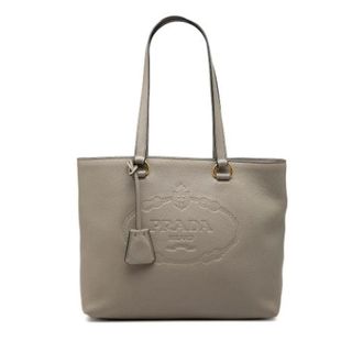 Prada Pre-owned Cuir sacs-prada - Femme - Pre-owned - Beige - Taille: ONE Size
