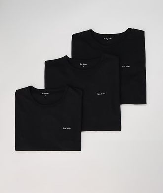 Paul Smith Lot de 3 t-shirts classiques - Noir