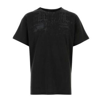 Maison Margiela Baumwoll-T-Shirt - - Tops - Herren - Schwarzk - XL