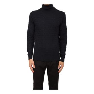 Emporio Armani Rollkragenpullover - - Knitwear - Herren - Blau - 2XL