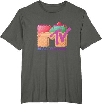 Giesswein Music Television Vintage 80s Ice Cream Cone & Sprinkles T-Shirt