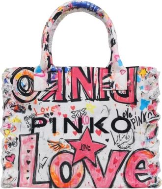 Pinko Pinko, Femme, Sacs, Multicolore, Taille: ONE Size Beach Shopper