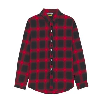 Iuter Fallen Love Kariertes L/S Hemd - - Shirts - Herren - Rot - S