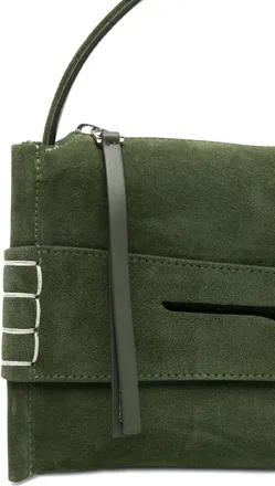 032c Suede Top Handle Shoulder Bag - Olive