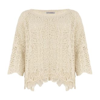 D.exterior Damen, Strickwaren, Beige, MGr&ouml;&szlig;e