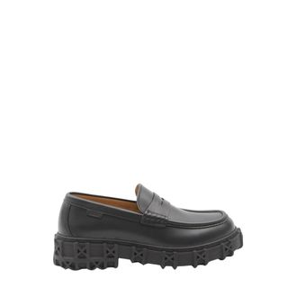 Dior Mocassins en cuir &agrave; plateforme - Homme - Chaussures - Noir - Taille: 41 1/2 EU