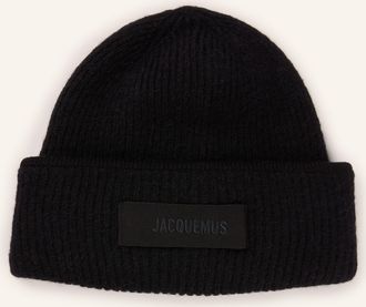 Jacquemus Jacquemus M&uuml;tze Le Bonnet Gros Grain Mit Alpaka schwarz