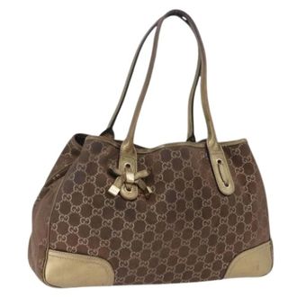 Gucci Pre-owned Sac fourre-tout en toile GG - Femme - Pre-owned - Brun - Taille: ONE Size
