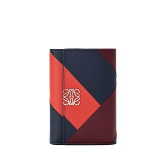 Loewe Petit portefeuille vertical Anagram en cuir de veau