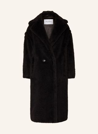 Max Mara Kunstfell-Mantel Tedgirl Mit Alpaka schwarz