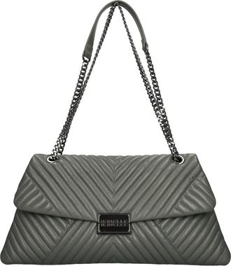 Rebelle Femme, Sacs, Vert, Taille: ONE Size Alexis Big Metalassé Leather Bag
