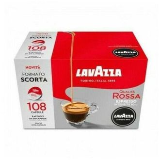 LavAzza Qualit&agrave; Rossa Kaffeekapsel Medium ger&ouml;stet 108 St&uuml;ck(e)