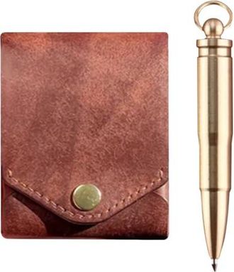 Generic Portefeuille portable de style vintage avec porte-stylo int&eacute;gr&eacute; et plusieurs emplacements pour cartes pour les d&eacute;placements et les voyages